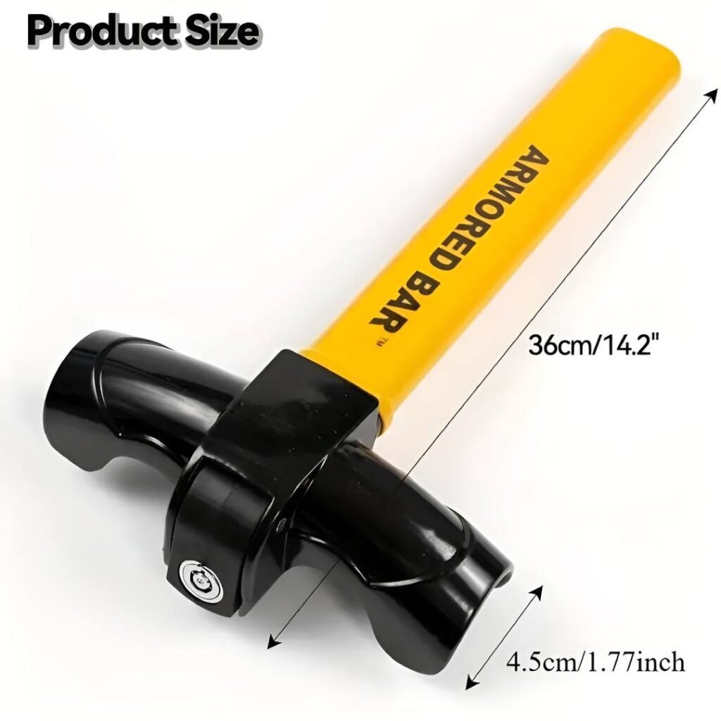 Steering wheel lock yellow - turbonetta